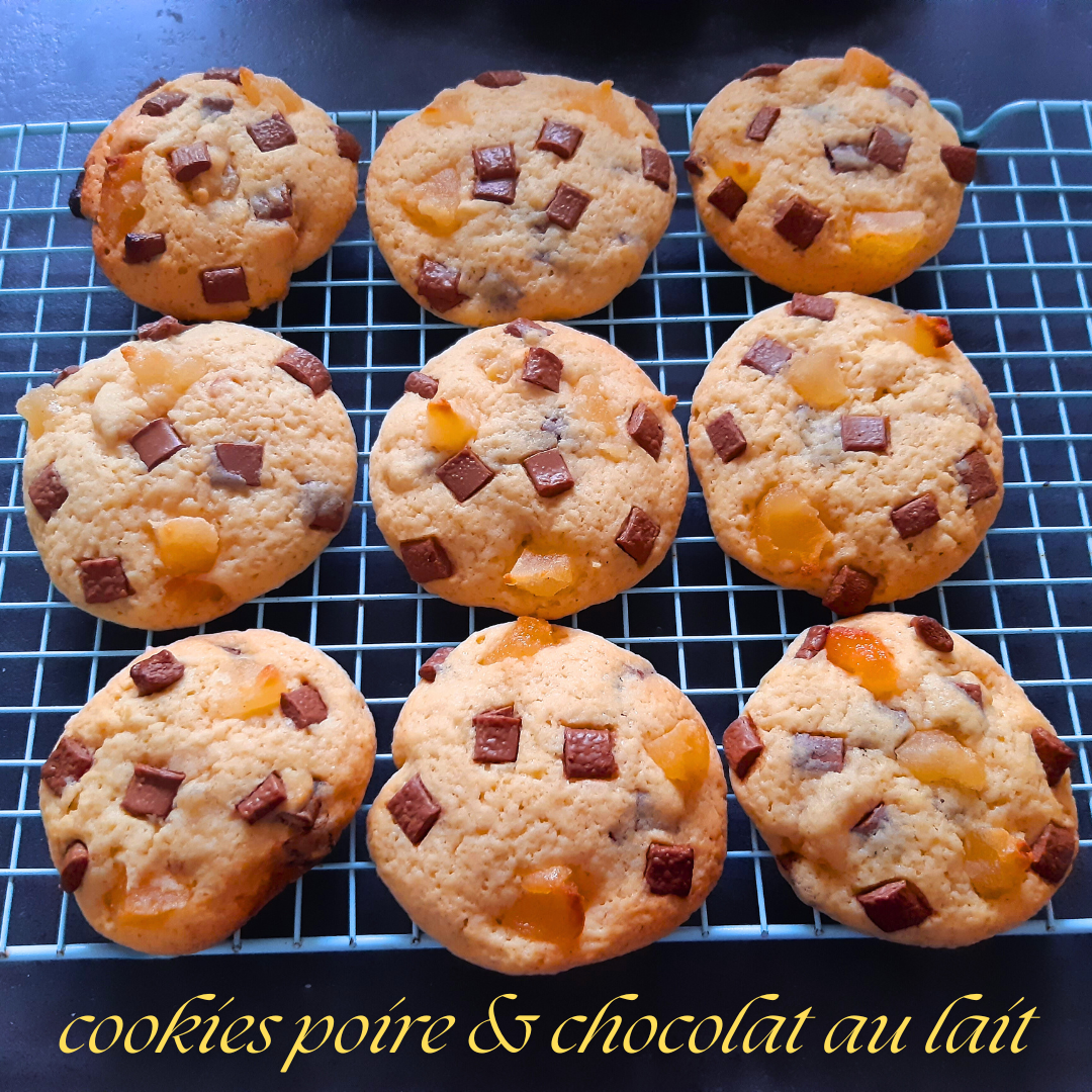 COOKIES POIRE CHOCOLAT AU LAIT – Pâtisseries de Choupie